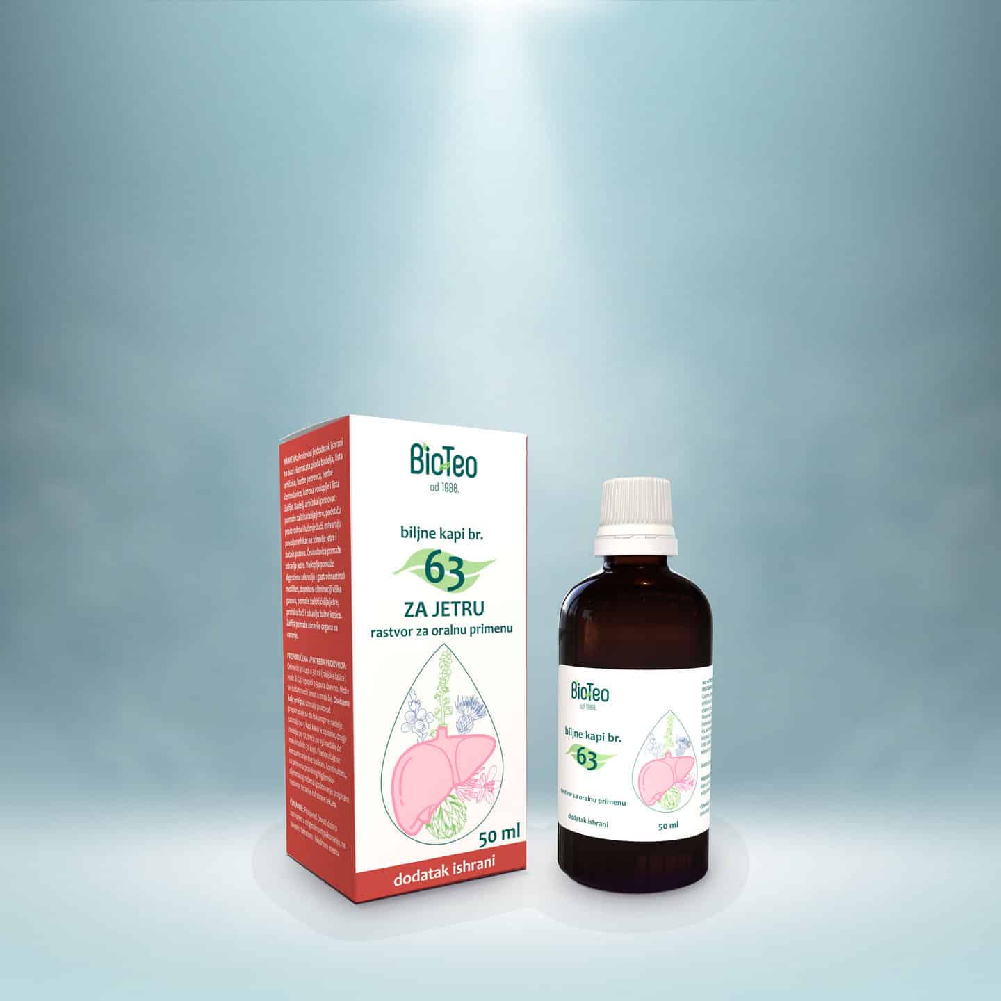 Biljne kapi br. 63 ZA JETRU – Bio-Teo Centar d.o.o.