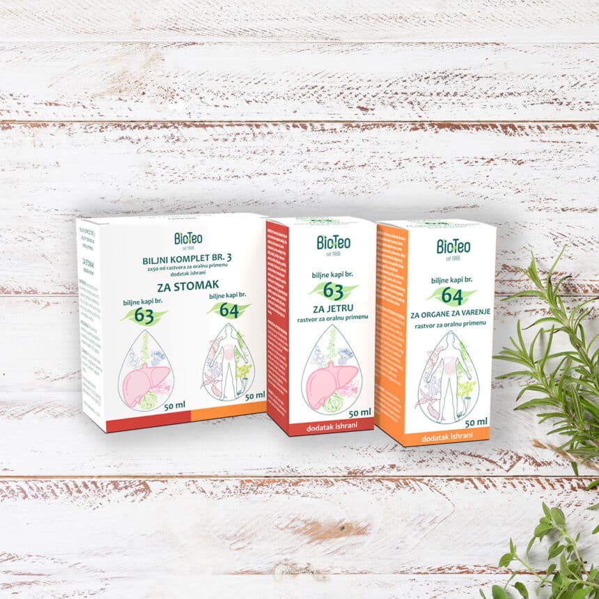 Biljne kapi br. 63 ZA JETRU – 50ml - Bio-Teo Centar d.o.o.